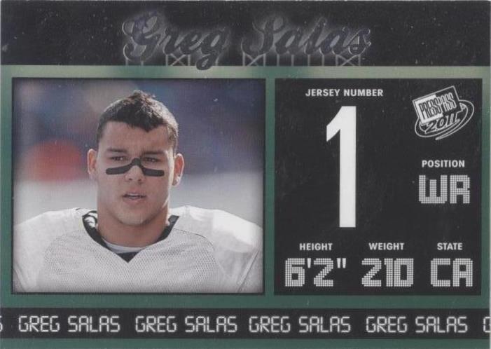 2011 Press Pass - Greg Salas #46 (RC) for sale online | eBay
