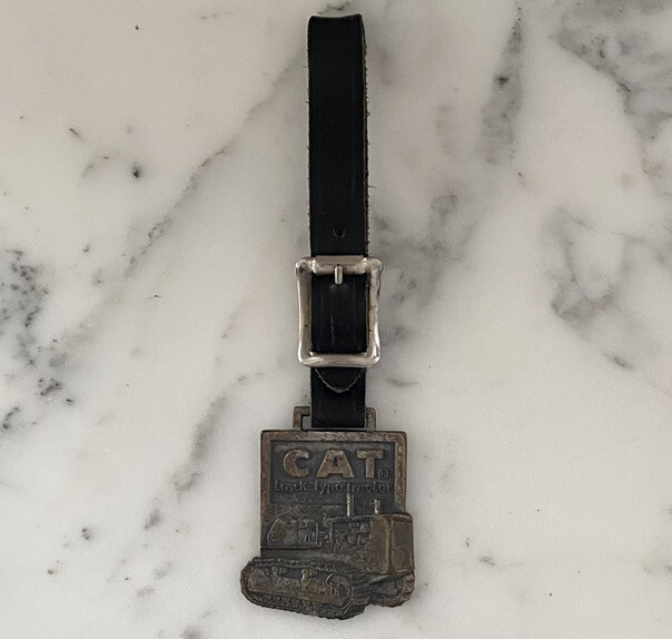 Caterpillar D7 Watch Fob Brass CAT Track Type Tractor 1930s 40s Vintage ...