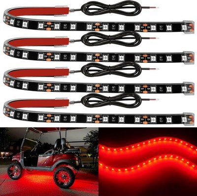 4Pcs Led Strip Lights for Car, 12inch Waterproof IP68 Car Underglow ...