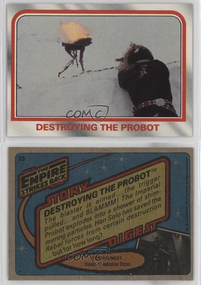 1980 Topps Star Wars: The Empire Strikes Back Han Solo Probe Droid #33 ...