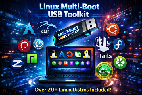 Linux Multiboot USB Toolkit | 20+ Distros Ubuntu Mint Fedora Kali Live ...