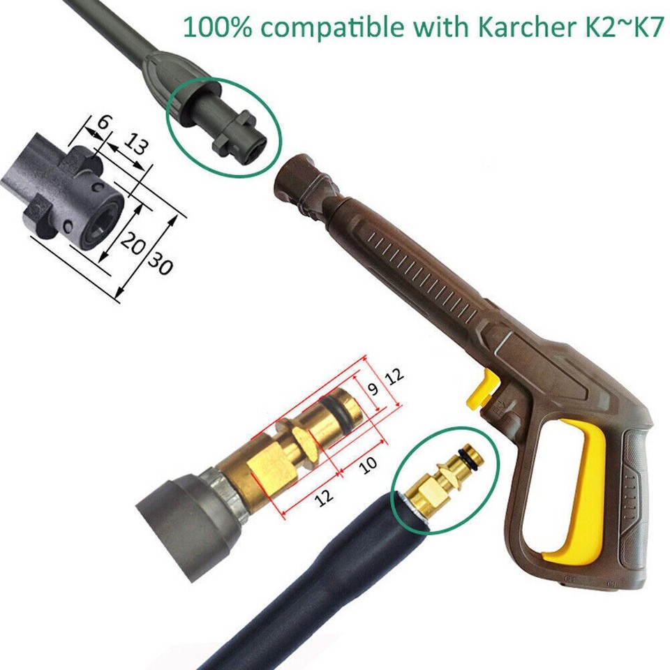 Pressure Washer Gun Trigger Gun Jet Wash Lance Car Washer For Karcher ...