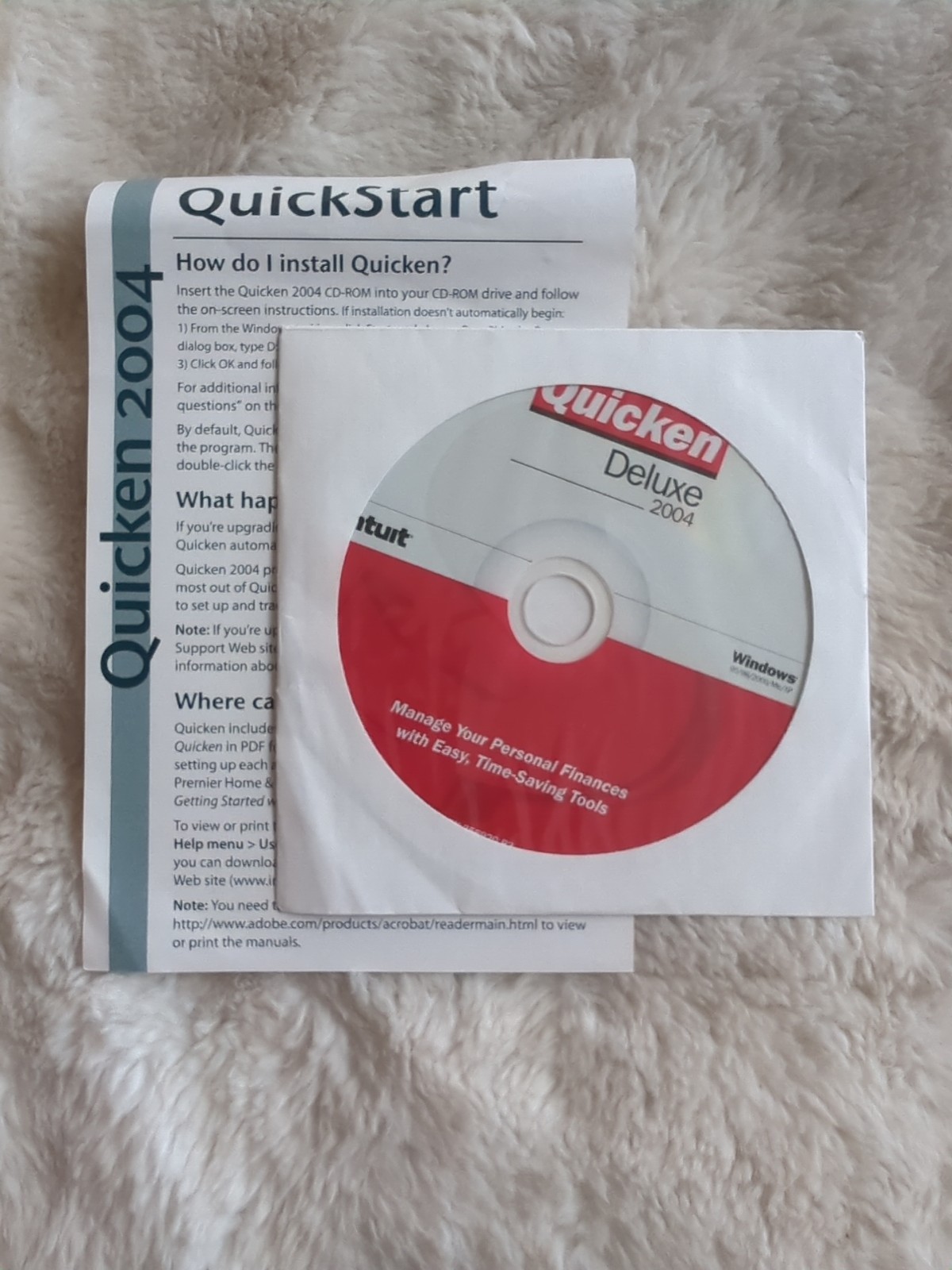 Intuit Quicken Deluxe 2004 For Windows 98/2000/Me/XP - Disc and QuickStart Guide | eBay