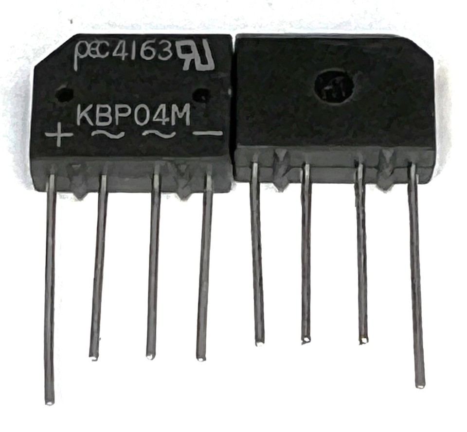 KBP04 Full Wave Bridge Rectifier Diode, 2A 400 V Flat Pack NOS Quanity ...