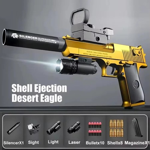 🎯 Desert Eagle Soft Bullet Gun – Shell Ejecting Fun! 🔥 | eBay