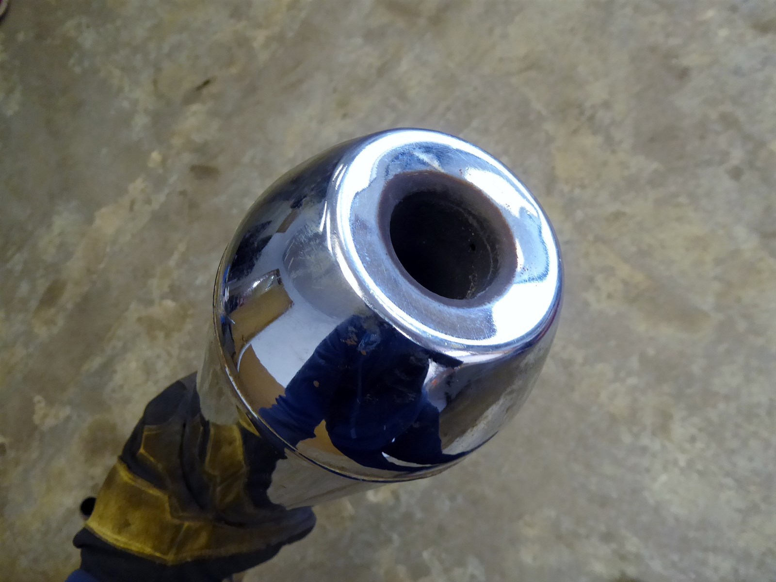 1980 BMW R65 Airhead R75 R100 S348-3. right exhaust header muffler tail ...