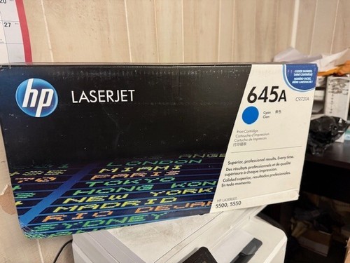 GENUINE HP CYAN TONER CARTRIDGE - 645A C9731A -OPEN BOX, SEALED BAG. | eBay