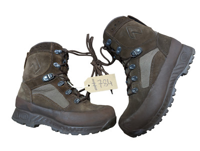 Haix British Army Issue Brown Leather Suede Combat Tactical Boots 4W UK ...