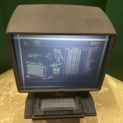 Micro Design Comette Microfiche Reader, Working But Needs New DJT Lamp | eBay