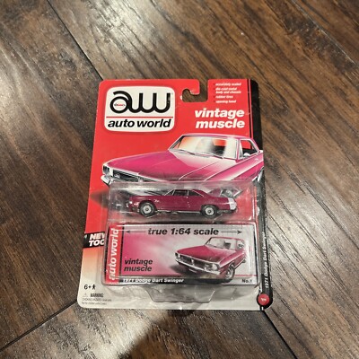 AW Auto World Vintage Muscle 1971 Dodge Dart Swinger Pink 1/64 Model ...