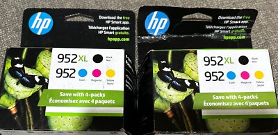 2 - HP 952XL Black & 952 Color Ink Cartridges | eBay
