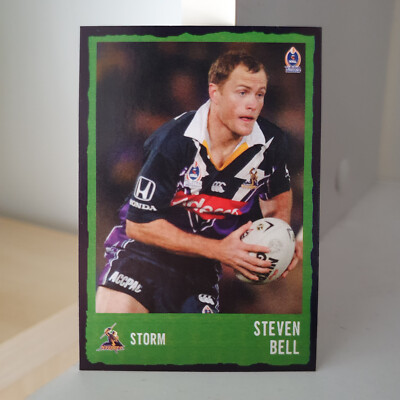 Steven Bell 2004 Telegraph Rugby League NRL Storm Trading Card #195 ...