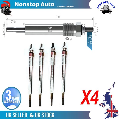 4X Glow Plugs For KIA Sorento II Sportage III 367102F100 | eBay