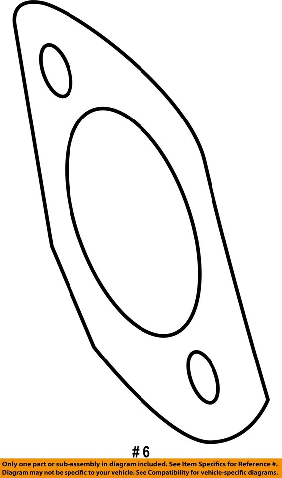 NISSAN OEM 91-13 240SX Exhaust Components-Front Pipe Gasket 2069265J00 ...