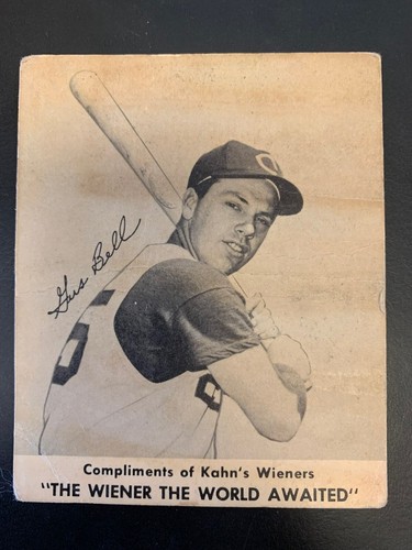 1958 KAHN'S KAHNS WIENERS GUS BELL BASEBALL CARD REDS | eBay