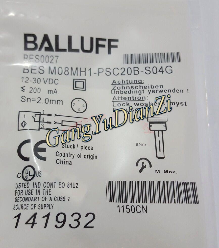1PCS NEW FOR BALLUFF BES0028 BES M08MH1-PSC20B-S04G sensor Proximity ...