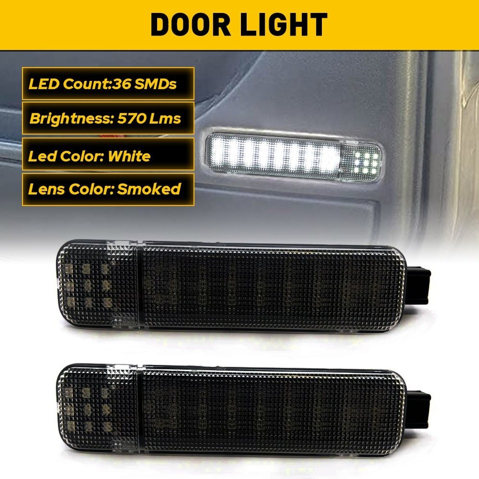 Smoke LED Door Light Courtesy For 97-00 Chevrolet&GMC C/K 1500 2500 ...