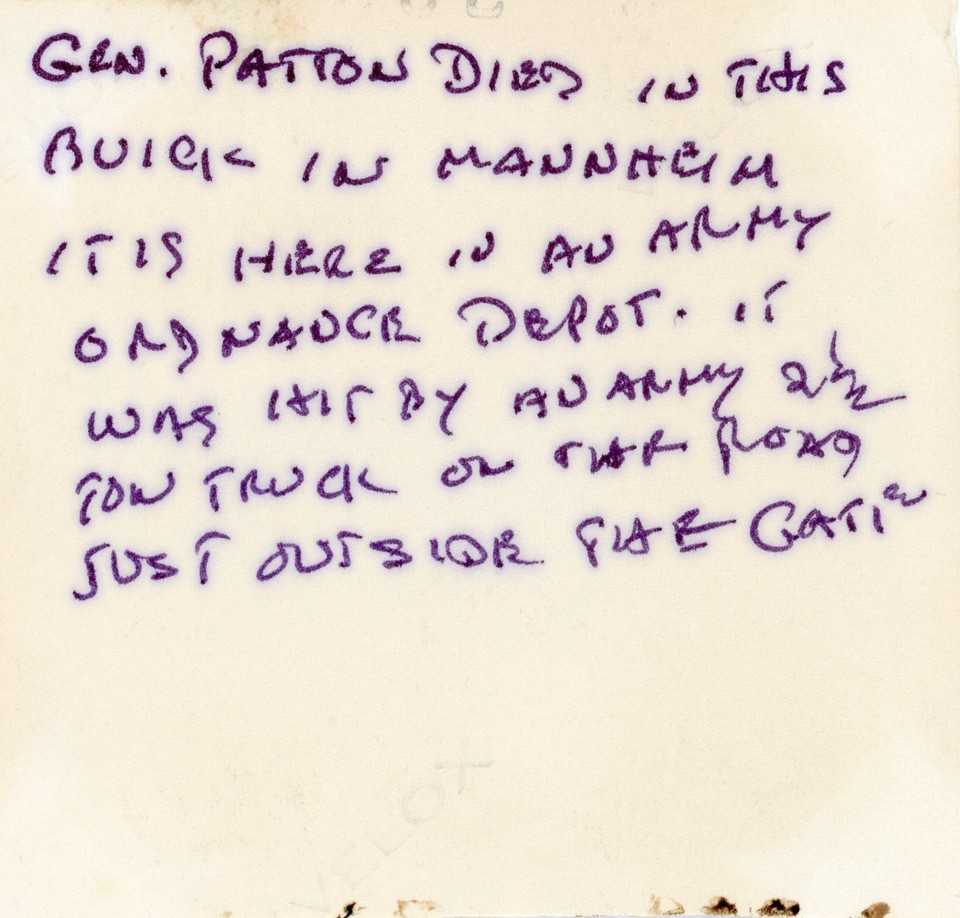 *WWII photo- GENERAL GEORGE S. PATTON 's CADILLAC Staff CAR CRASH WRECK ...