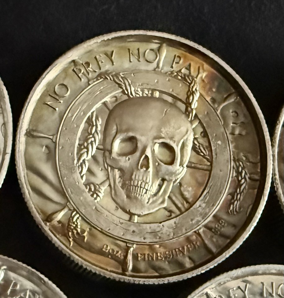Privateer 2 Oz .999 Silver Walk The Plank No Prey No Pay Ultra High ...
