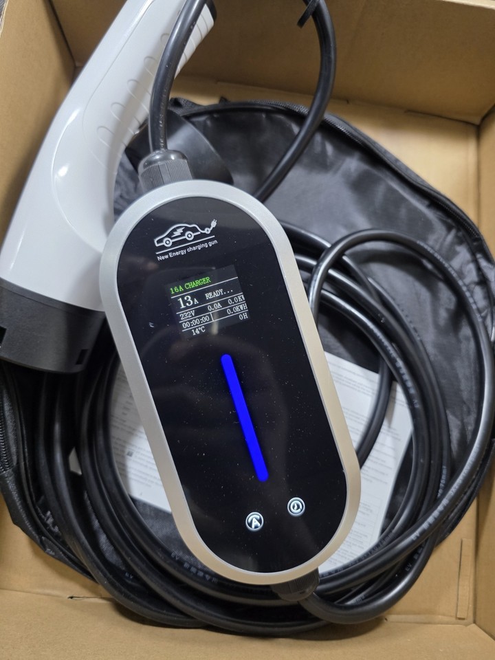 Portable EV Charger Electric Car EV PHEV | Variable Power | 3 kW| Type ...