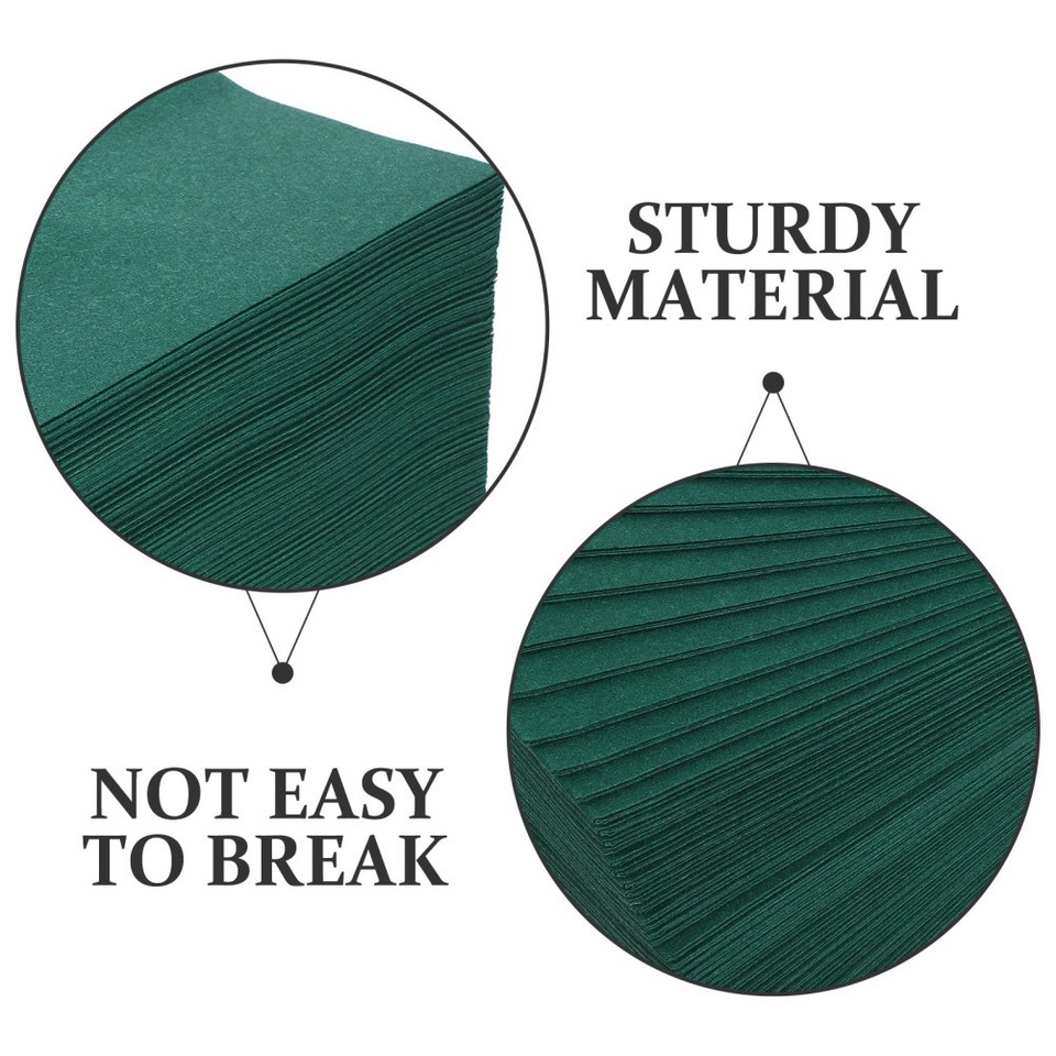 50 Pcs Hand Towels for Bathroom Dinner Paper Napkins Green Disposable ...