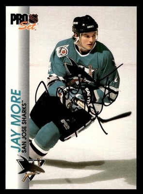 1992 Pro Set Hockey #169 Jay More Signed Autograph (no COA) | eBay