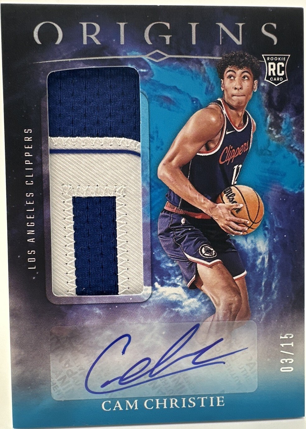 2024-25 Panini Origins - Rookie Jersey Autographs Cam Christie #RJA-CCC Turquoise /15 (AU, MEM ...