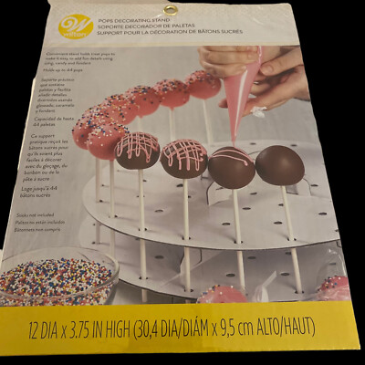 wilton cake pop decorating display stand holds 44 pops nip | eBay
