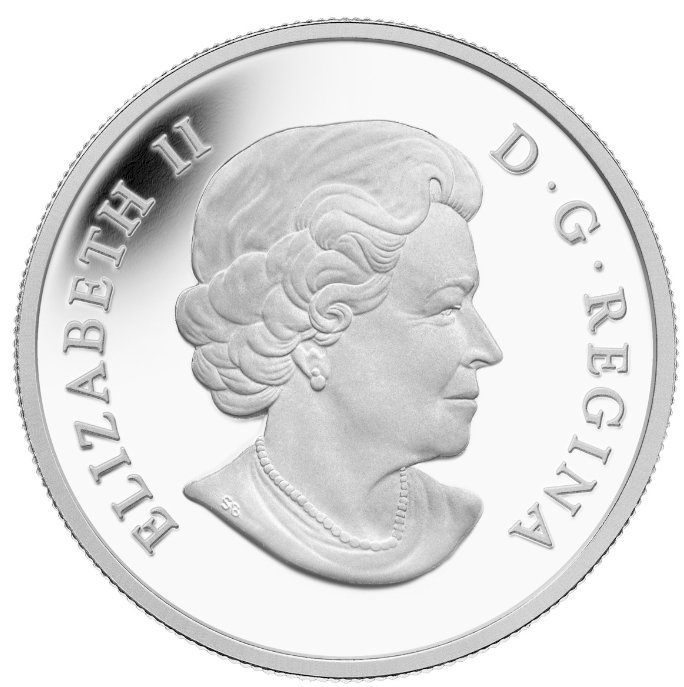 2015 CANADA $50 BEAVER ($50 FOR $50 #3) 1/2oz. FINE SILVER COIN ROYAL ...