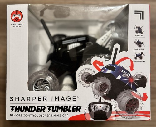 Sharper Image THUNDER TUMBLER black Remote Control 360 Spinning Car | eBay