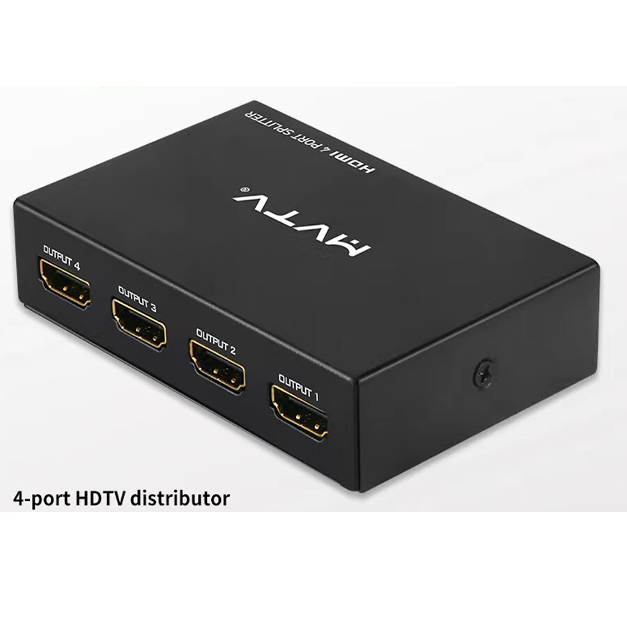4 Port HDMI 4K Hub Multi Splitter & Amplifier For 3D HDTV 1080P 1X4 1 ...