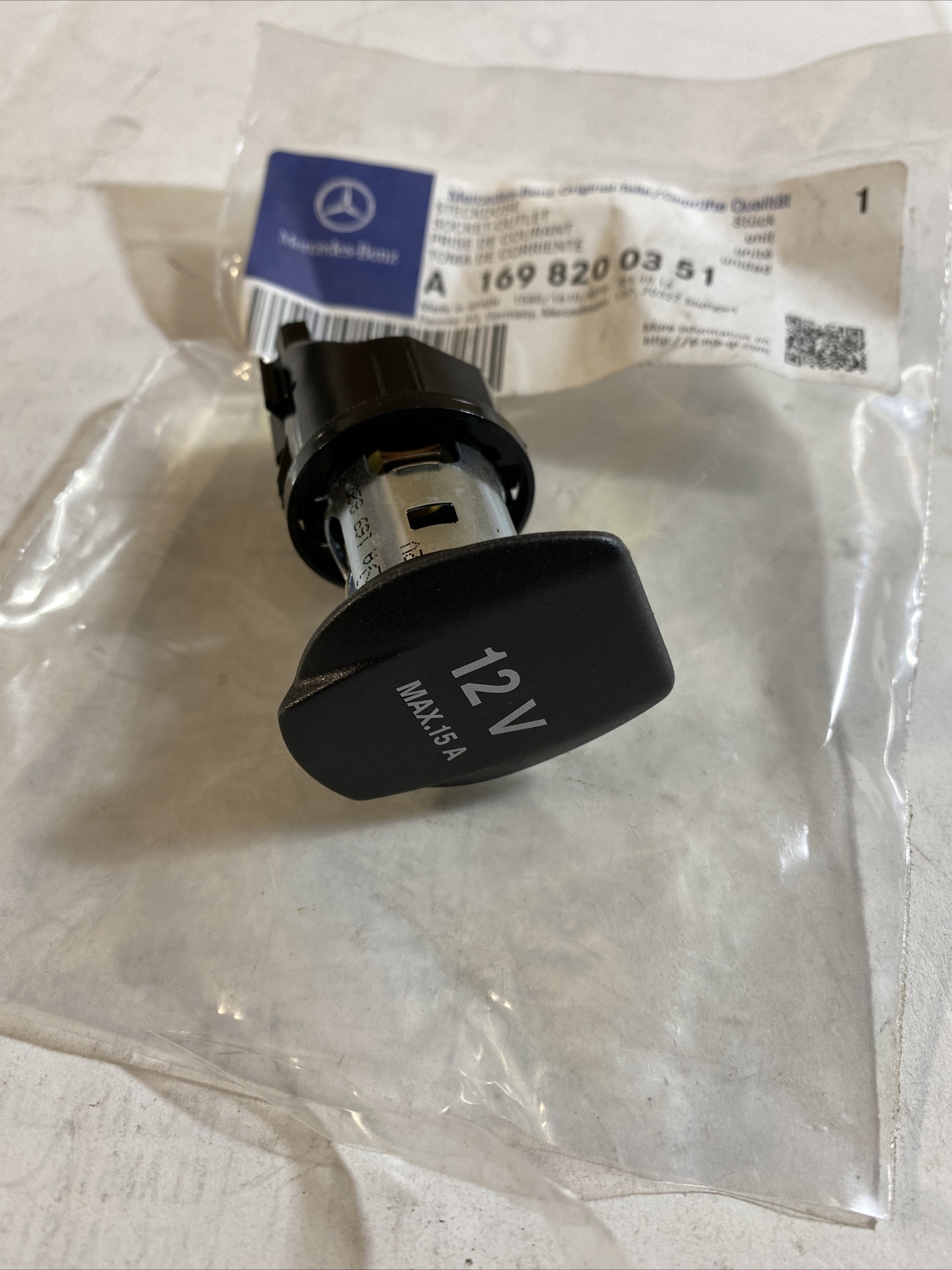 MERCEDES W169/172/218/219/231/245/447/639/213 PRESA 12V OEM A1698200351 ...