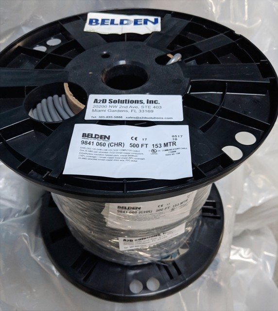 Belden Multi-Conductor 24G Low Capacitance Computer Cable - 500ft ...