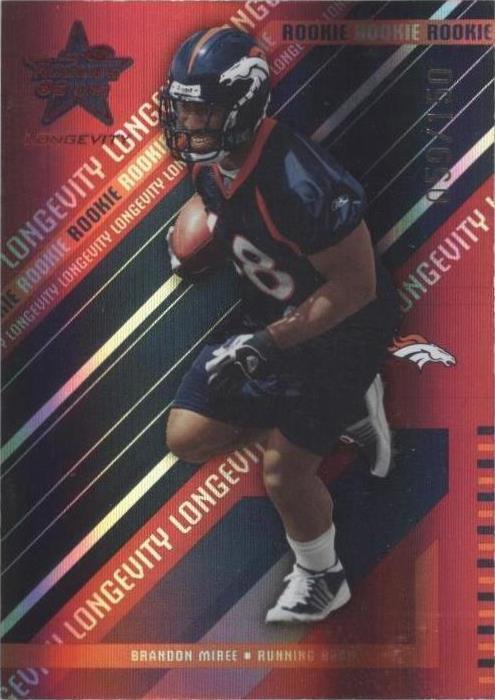 2004 Leaf Rookies & Stars Longevity - Rookie Brandon Miree #206 Ruby ...