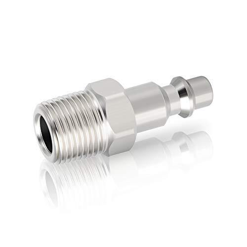 3/8-Inch NPT Male Industrial Air Plug1/4-Inch High Flow Pneumatic Plugs ...