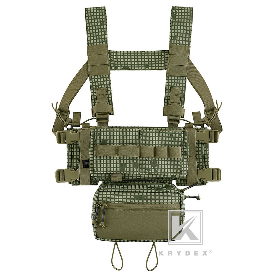 KRYDEX MK3 Micro Fight Chassis Chest Rig Modular Tactical Carrier with ...
