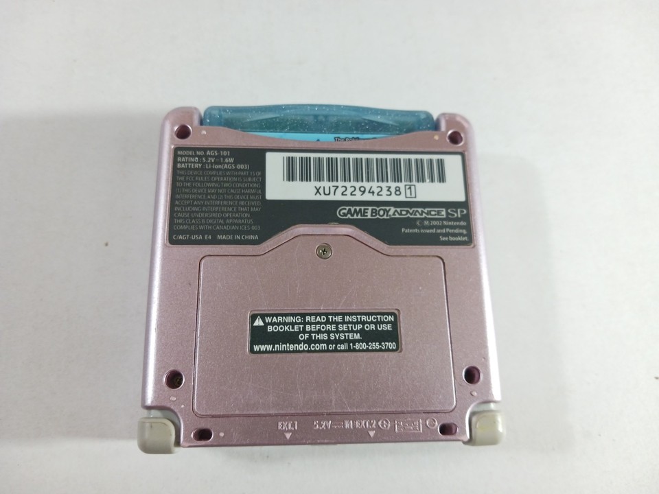 GBA SP Pink AGS-101 Bright Screen Nintendo GameBoy Advance Game Boy ...