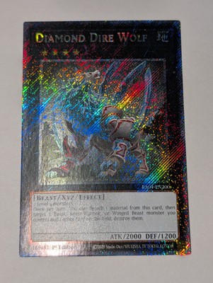 Yugioh! TCG - Diamond Dire Wolf - Platinum Secret Rare - RA04-EN200 ...
