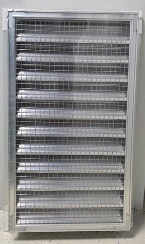 HVAC Premium 14"W x 24"H Aluminum Exterior Gable Louver Vent for Walls ...