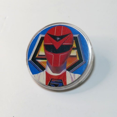 Toy Showa Retro Vintage Hikari Sentai Maskman Badge Patch Candy Bonus ...