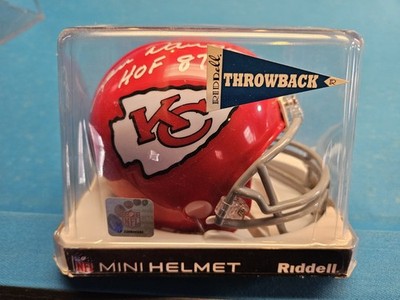 Len Dawson Autographed Riddell Throwback Mini Helmet HOF 87 PSADNA | eBay