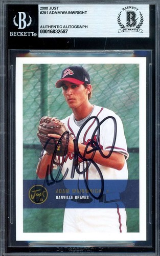 Adam Wainwright Beckett BAS Signed 2000 Just Minors Rookie Autograph | eBay
