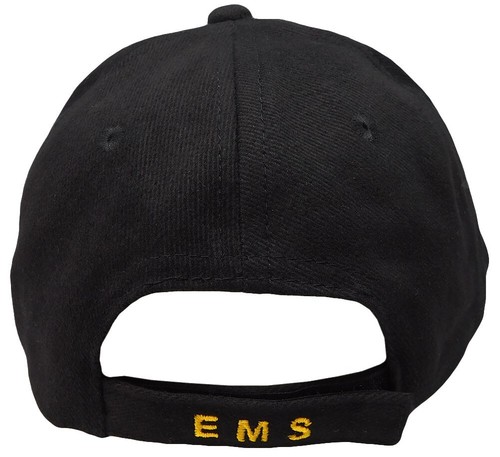 Embroidered Black EMS Emergency Medical Service baseball style Cap Hat ...