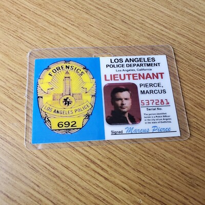 Lucifer TV Show ID Badge-Lieutenant Marcus Pierce cosplay costume prop ...