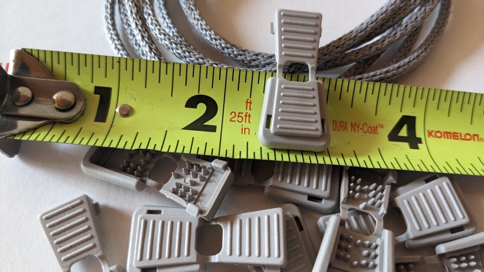 10 Zipper Pull Cord Ends Light Gray, 6mm Open End Clip w/ Cord to DYI ...