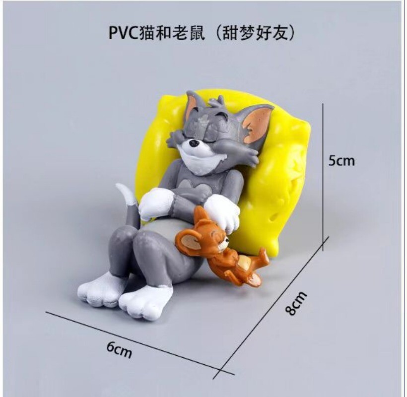 Sleeping Tom und Jerry Figur Figur Kuchen Auto Ornament Spielzeug Puppe ...