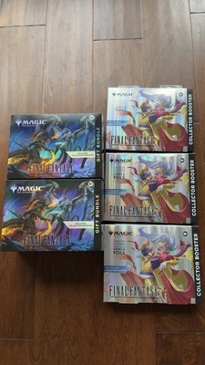 Magic: The Gathering Final Fantasy Gift & Collector Booster Box Bundle ...
