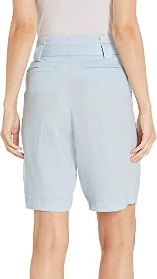 Guess L116850 Maece Paper-Bag Light Blue Bermuda Shorts Women's Size 6 ...