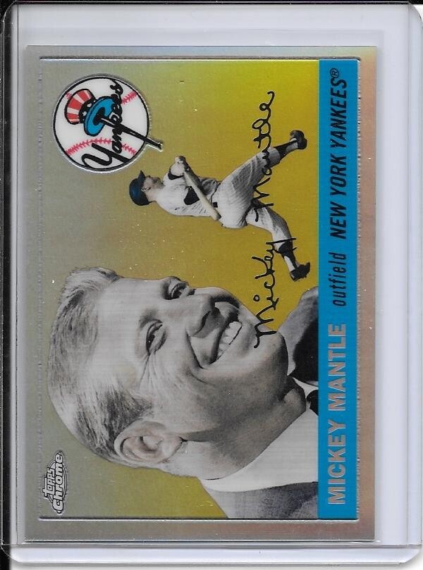 2006 Topps Chrome Mickey Mantle Home Run History Refractor 346/500 | eBay