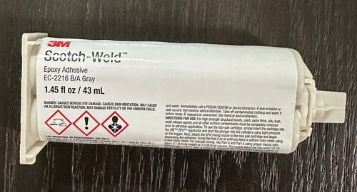 3M Scotch-Weld Epoxy Adhesive EC 2216 B/A Gray 1.45 Fl Oz /41.5 ML (1 ...